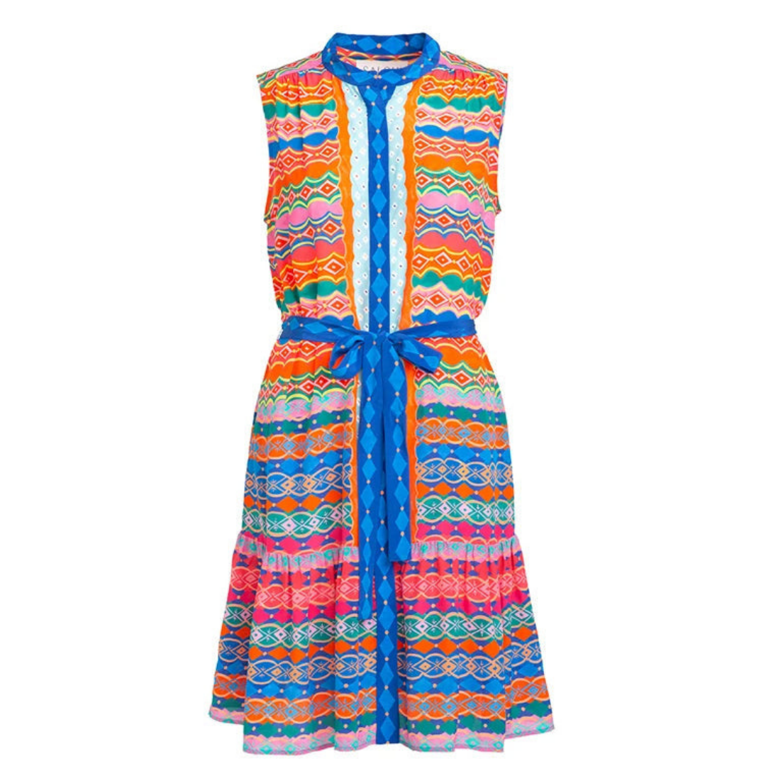 Tilly Dress In Rainbow Spectrum Print – Nicole Palmer & Co.